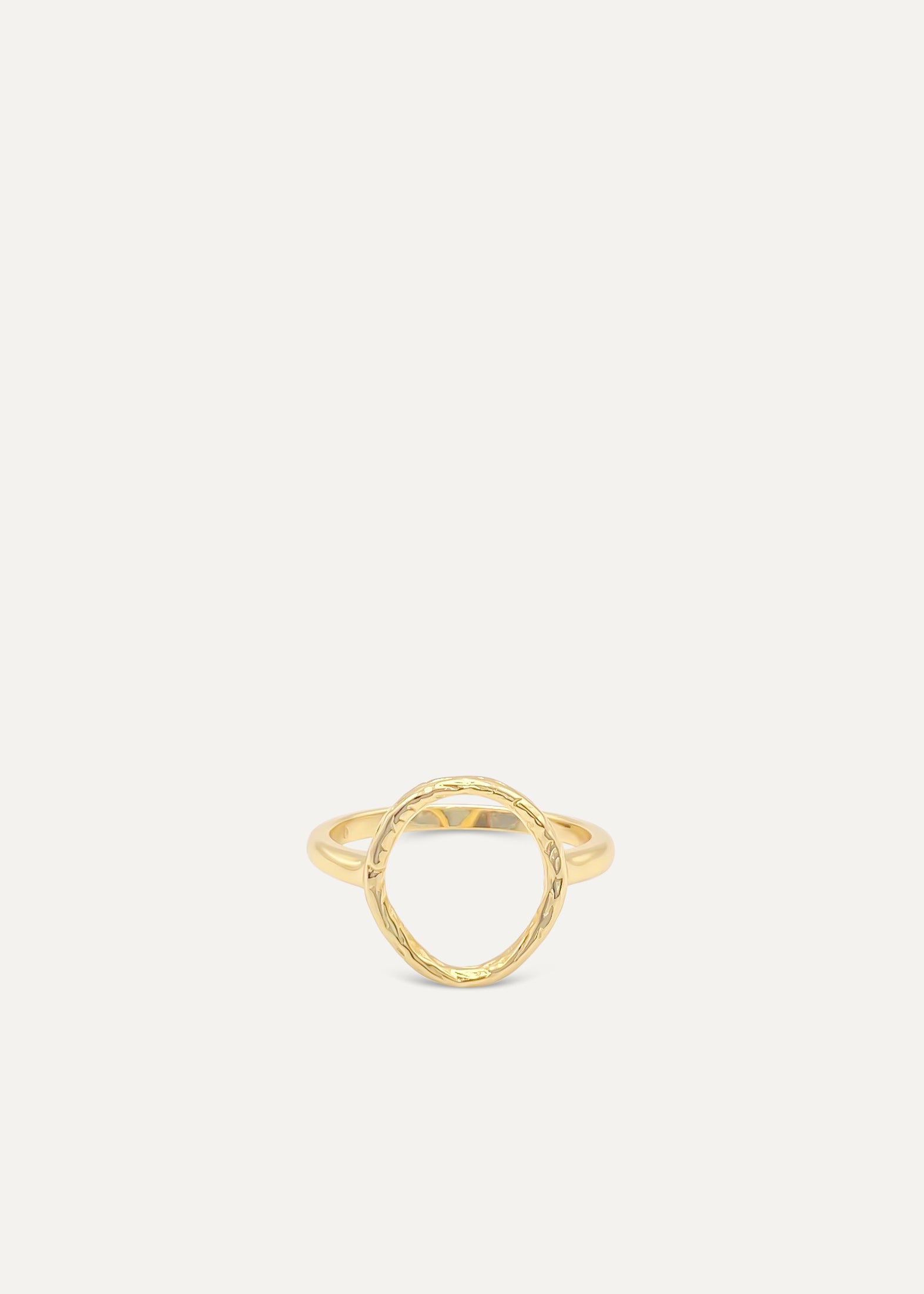 Open Circle Gold Ring | Gold Vermeil | Orzura